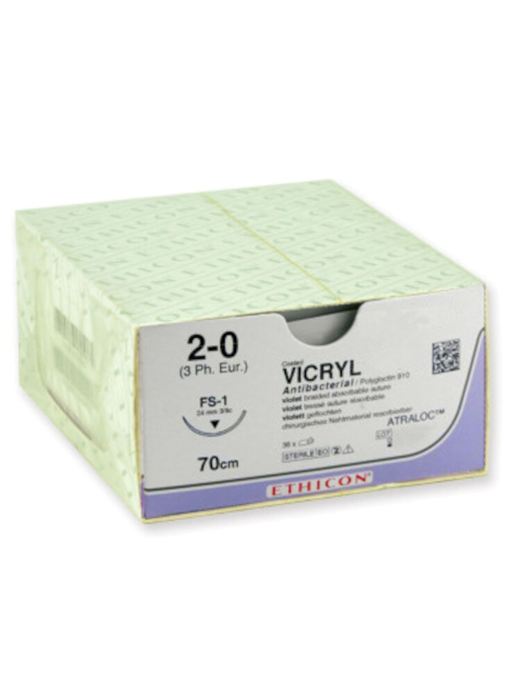 VICRYL AGO TONDO usp2/0 ep3 V317 26mm 1/2c 70cm JOHNSON & JOHNSON ...